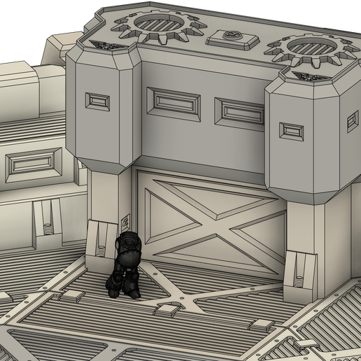 🏰 Legion Castle Stronghold + Walls・ STL File for 3D printing・Cults