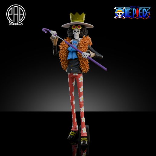 👾 BROOK - ONE PIECE・ 3D File for 3D printing・Cults