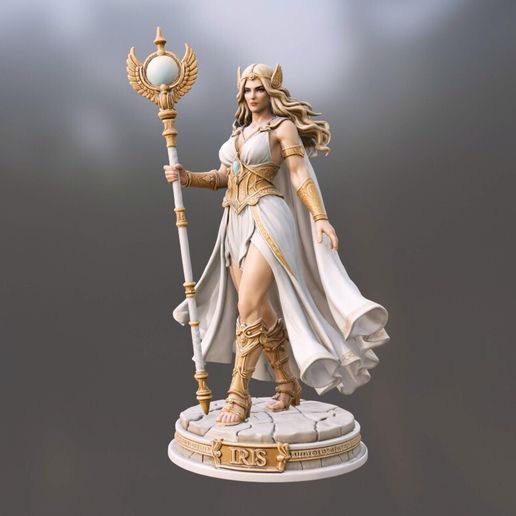 🏛️ Iris Statue STL – Greek Goddess 3D Printable Model + BLEND File・ STL ...