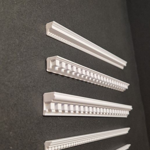 👑 Pack 3 - 6 Dentil Crown Moulding / Cornice Profiles and Cutting Tools ...