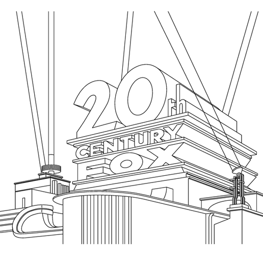 how to draw 20th century fox