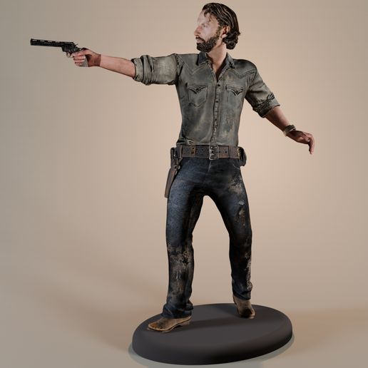 😵 Rick Grimes from dead by daylight (The walking dead) Printable・ STL ...