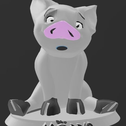 STL file Suporte Alexa Echo Dot 4a e 5a Geração Moana Pua Pig 🐖 ・3D ...