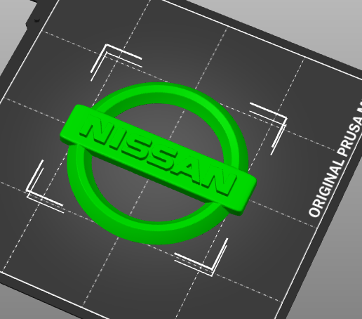 nissan car logo green screen