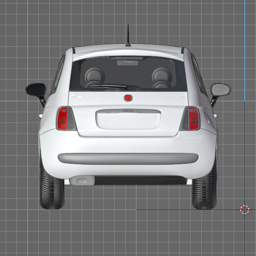 🚗 Fiat 500・ 3D File for 3D printing・Cults