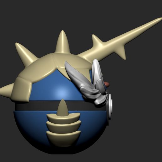 🐉 Pokemon Samurott Pokeball・ STL File for 3D printing・Cults