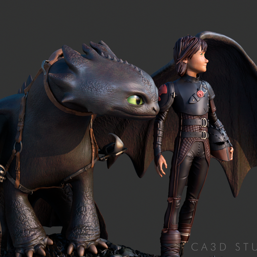 🐉 Toothless/Hiccup 3D Print・ STL File for 3D printing・Cults