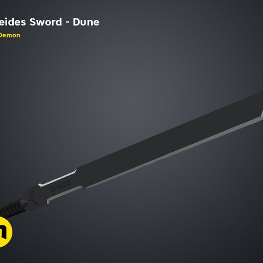 🗡️ Atreides Sword 2 – Dune・ 3D File for ・Cults