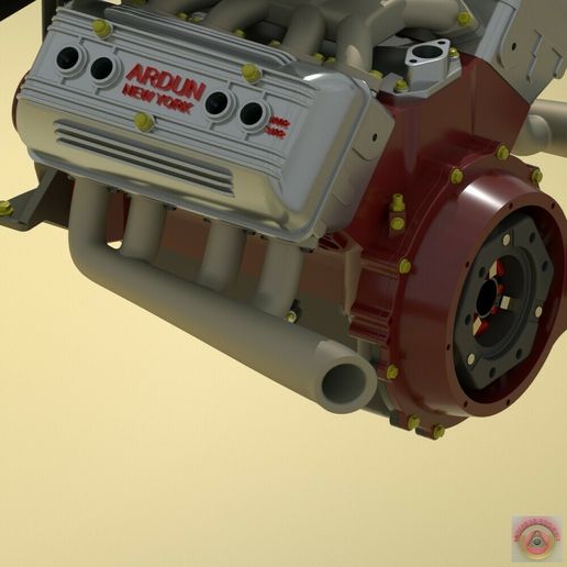 🚙 FORD FLATHEAD ARDUN VERSION SUPERCHARGER S.Co.T. - ENGINE・ STL File ...