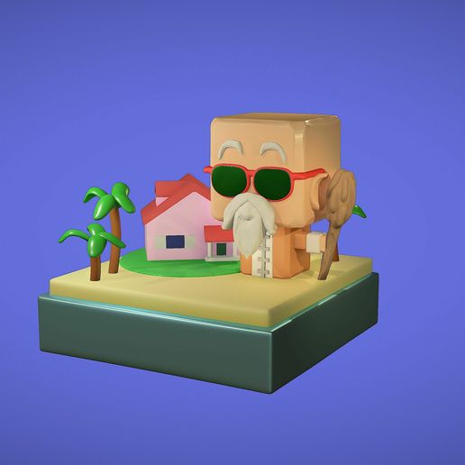 Archivo STL Casa Muten Roshi Kame 👾 ・Modelo para descargar e imprimir ...