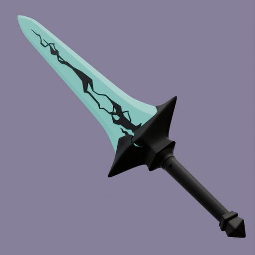 🤴 Demon King Longsword Baran Solo Leveling Fan Art・ STL File for 3D ...