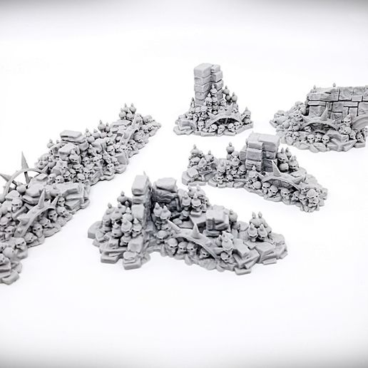 🎲 Rubble Pile Bundle - Grimdark・ 3D File for ・Cults