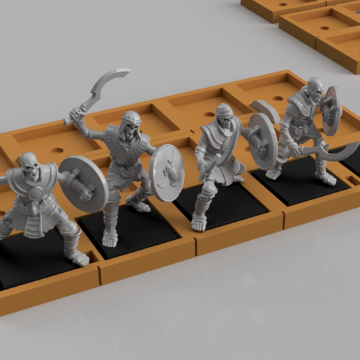 👴 Modular movement tray - 20mm to 25mm expander - Old World・Free STL ...