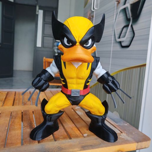 🦆 Quackverine - DONALD DUCK × WOLVERINE Fan art (no ams-multiparts/3mf ...