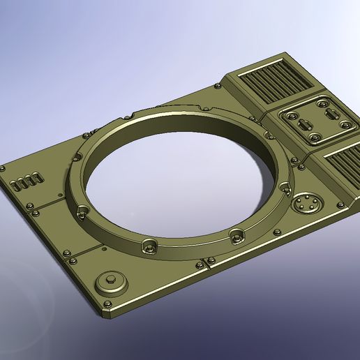 🆕 Hull Roof D34mm Turret New Predator 28mm・Free STL File for ・Cults