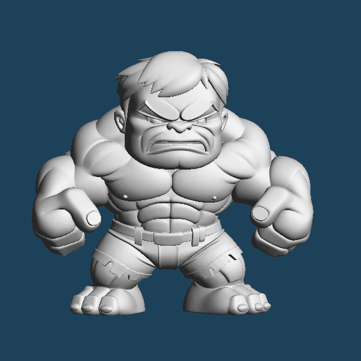 🦸 mini hulk figurine・ STL File for 3D printing・Cults