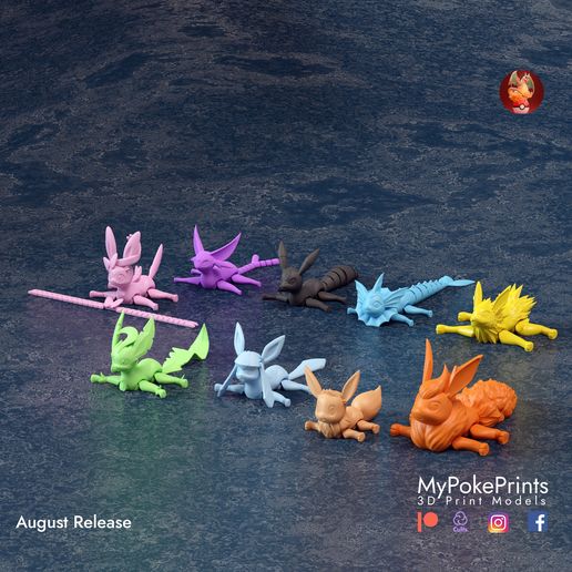 🐉 Articulated Espeon・ STL File for ・Cults