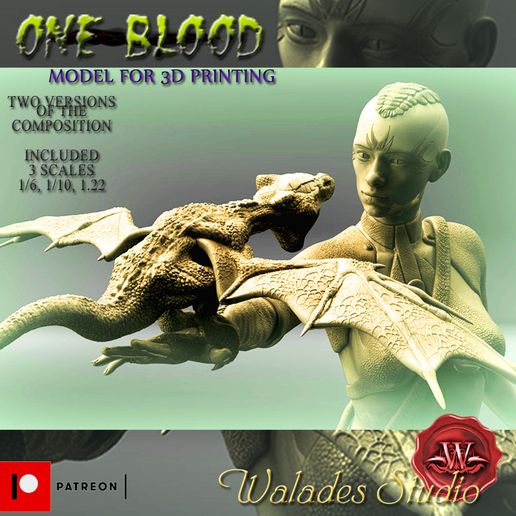 🩸 One Blood・ 3D File for ・Cults