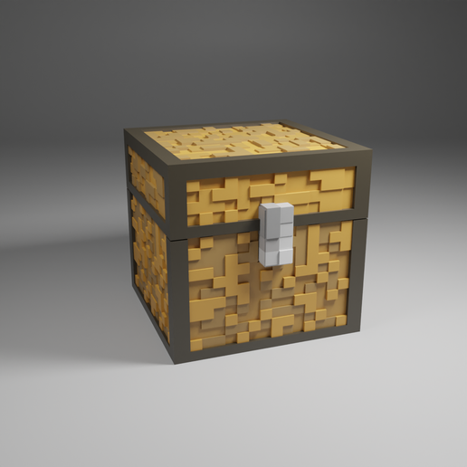 📦 Minecraft Chest・ STL File for 3D printing・Cults
