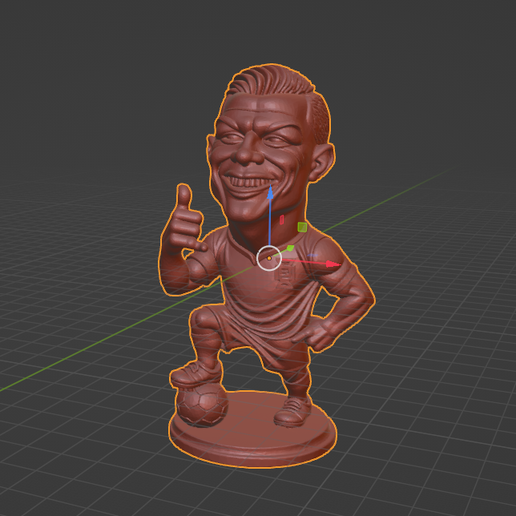 🏈 Cristiano Ronaldo Miniature・ STL File for 3D printing・Cults