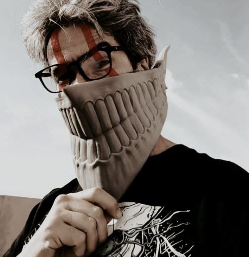 3D printing OKARUN MASK WITH AND WITHOUT GLASSES • made with Apex Maker ...
