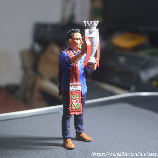 👨 Man lift Trophy・ STL File for 3D printing・Cults