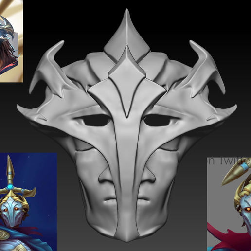 STL file Viktor Arcane and Game Mask 👾 ・3D printable model to download ...