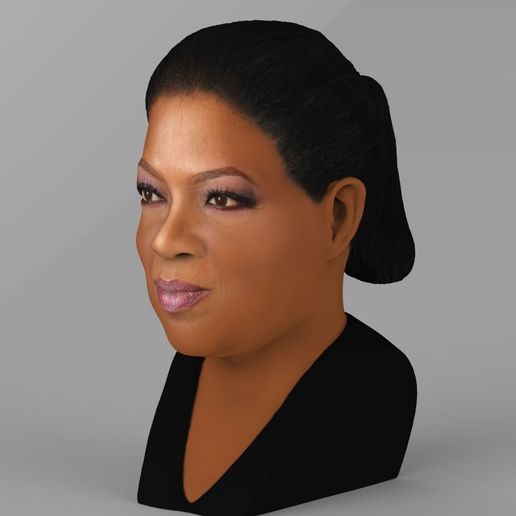 👤 Oprah Winfrey bust for full color 3D printing・ STL File for 3D ...