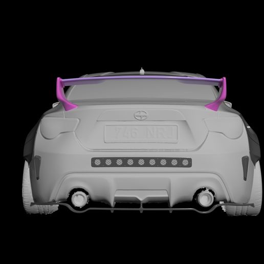 🚗 Toyota GT86 spoiler wing (2014) 1/1・ STL File for 3D printing・Cults