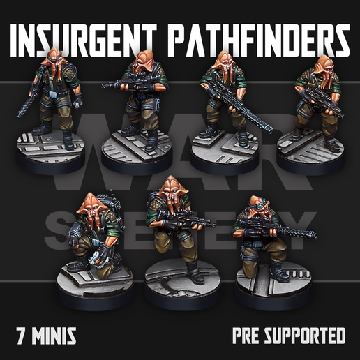 Insurgent Pathfinders・ STL File for 3D printing・Cults