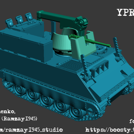 🎲 YPR-806A1 Dutch ARV 1:100・Archivo STL para Impresión 3D・Cults