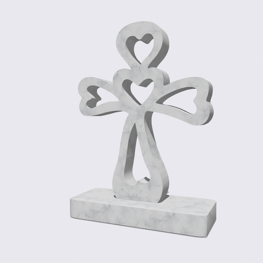 ️‍🔥 Christian Love Forever Cross, Cross made of Hearts, Everlasting ...