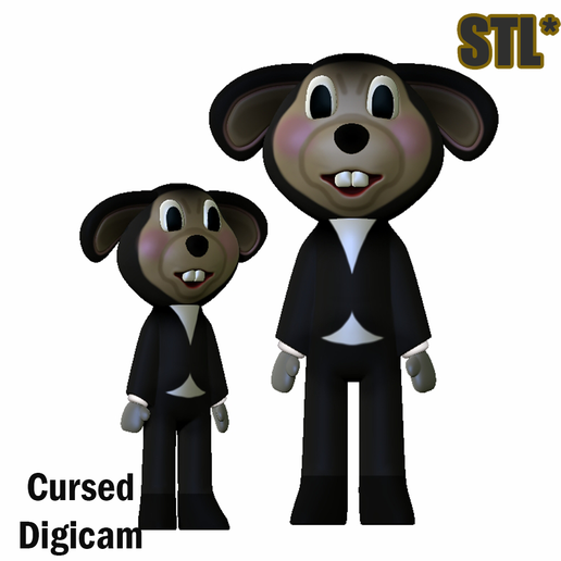 STL file Cursed Digicam STL 3D Character Fanart 🦸 (OBJ)・Model to ...