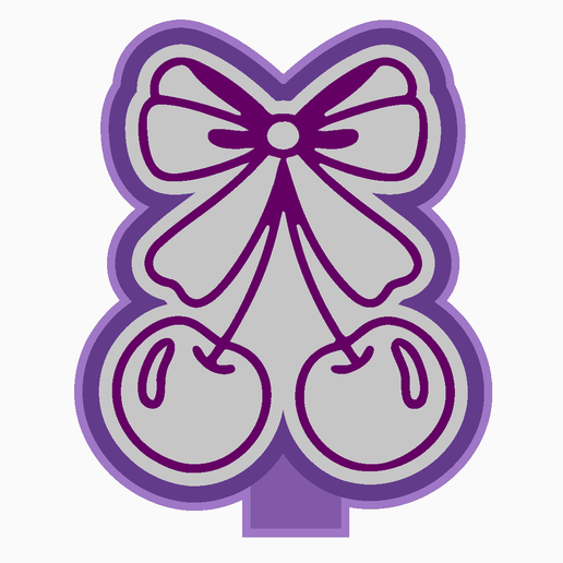 🍒 freshie stl cherry with bow cherries ribbon・ STL File for 3D printing ...