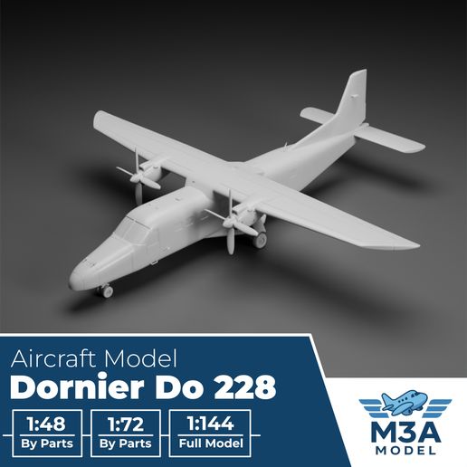 ️ Aircraft Model - Dornier Do 228・ STL File for 3D printing・Cults