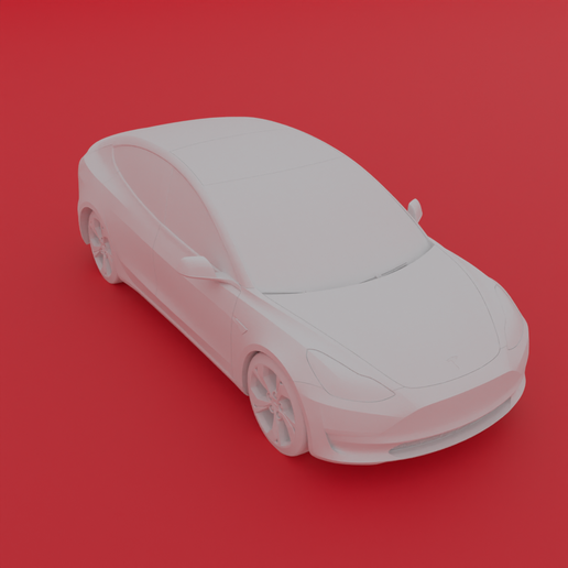 STL file Tesla Model 3 🚗 (OBJ)・3D printer design to download・Cults