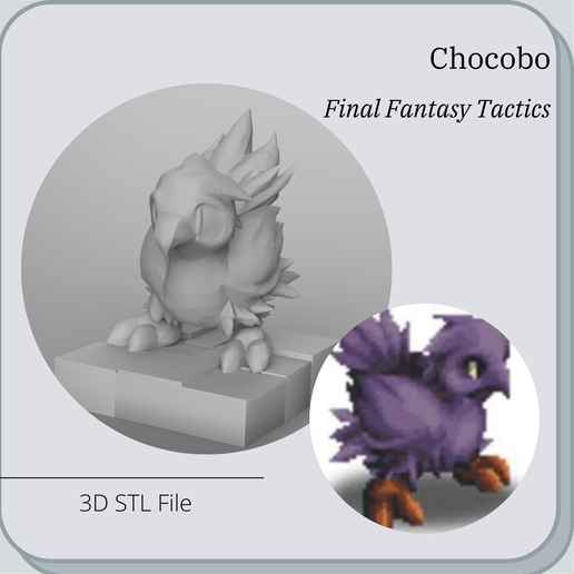 👹 Chocobo Monster from Final Fantasy Tactics・ STL File for 3D printing ...
