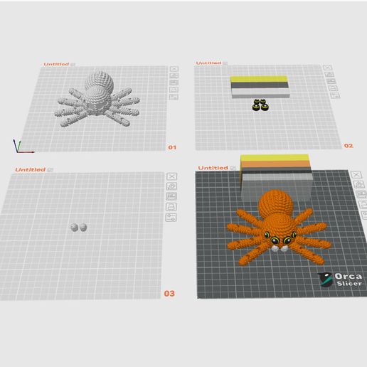 🕷️ Crochet Spider Flexi - Articulated with Magnet - STL & 3mf ...