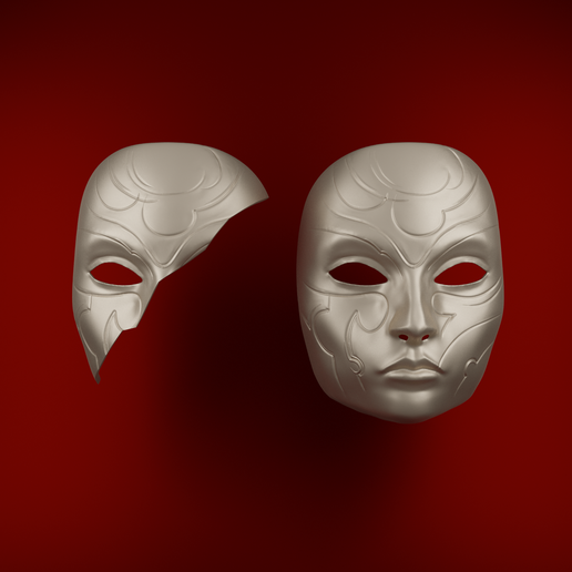 STL file Prestige Masque of the Black Rose Katarina mask (Welcome to ...