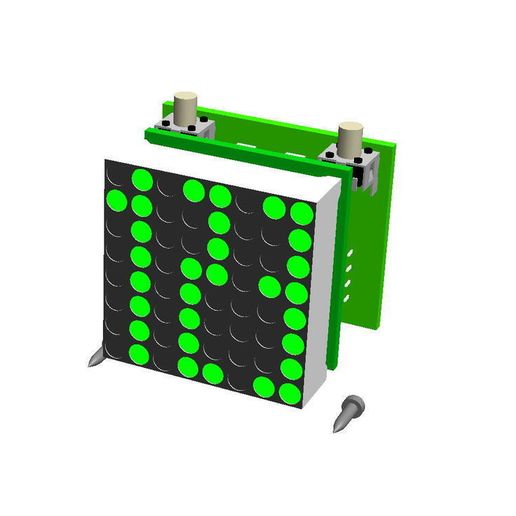 Free 3D file Dot Matrix LED Clock for Table & Dashboard 🕰️ ・3D ...