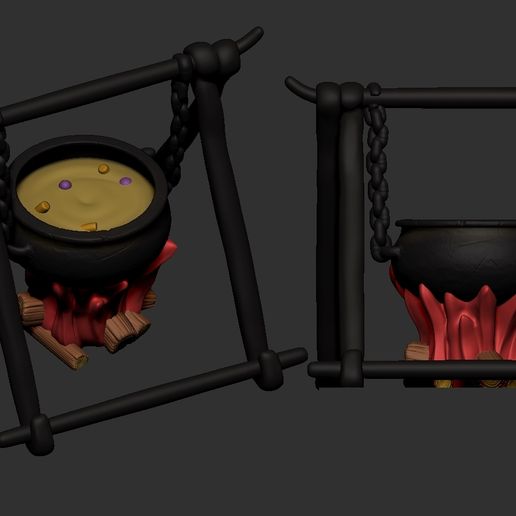 🍳 Cooking place- STL - RPG MINIATURE・Free STL File for 3D printing・Cults