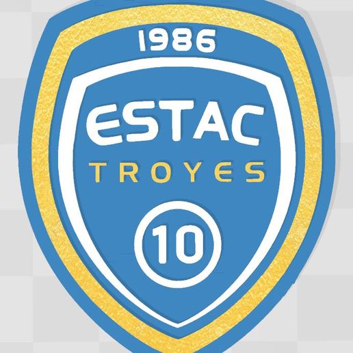⚽ Logo soccer team Estac Troyes ligue 1・ STL File for ・Cults