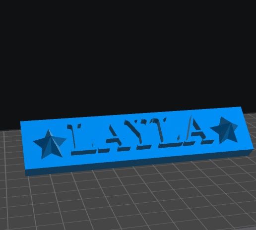 3D file Layla Nameplate 👾 ・3D printable model to download・Cults