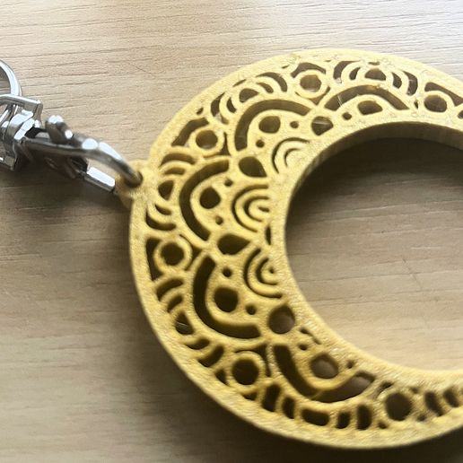 STL file Sun and Moon key ring, complete collection ☀️ (OBJ)・3D printer ...