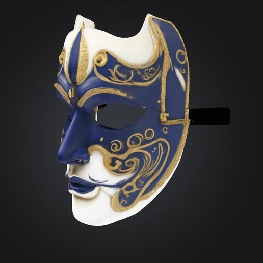 👾 Pattern Prom Face Mask - Embroidered Mask 3D print model 3D print ...