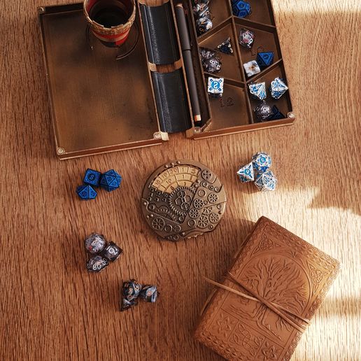 🔝 Table Top RPG Dice Organiser and Storage Box | Book Design | By CC3D ...