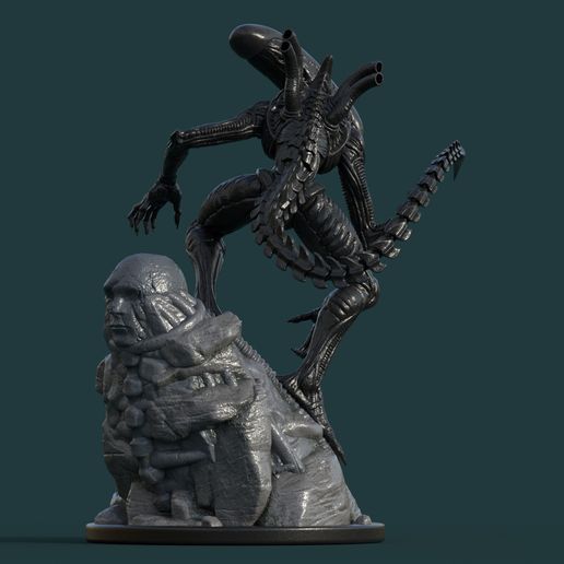 👽 Xenomorph・ OBJ File for 3D printing・Cults