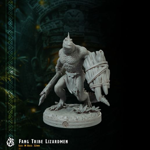 🦖 Fang Tribe Lizardmen・ 3D File for 3D printing・Cults