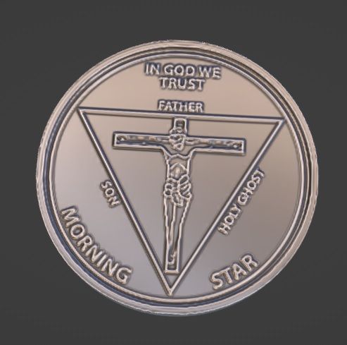 🪙 Lucifer Coin - devil coin・ STL File for 3D printing・Cults