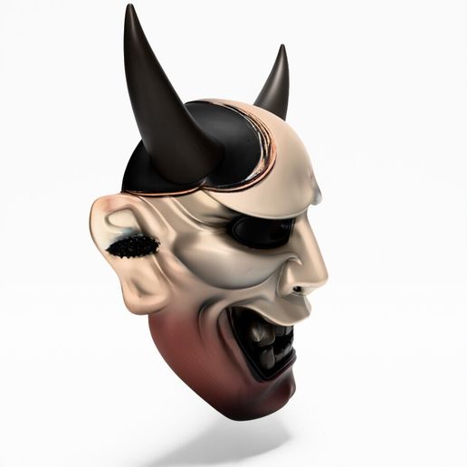 🏑 Japanese Hannya Noh Kabuki Nipponese mask toy・ STL File for 3D ...